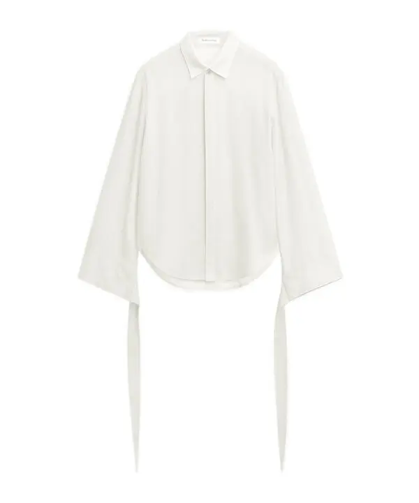 THE FRANKIE SHOP Verlin Tie-cuff Shirt - White