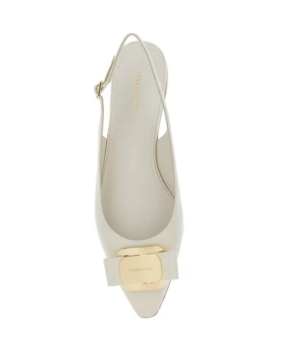 FERRAGAMO Vara Plate Flat Slingback - No