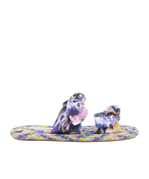 Zimmermann Flat Slides With Bow Detailing - Multicolor