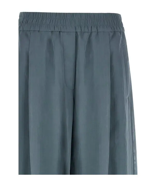 Brunello Cucinelli High-waisted Pleated Wide-leg Trousers