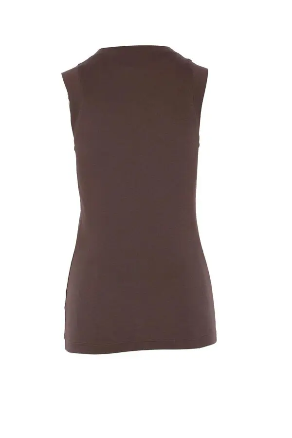 Brunello Cucinelli Embellished V-neck Sleeveless Top