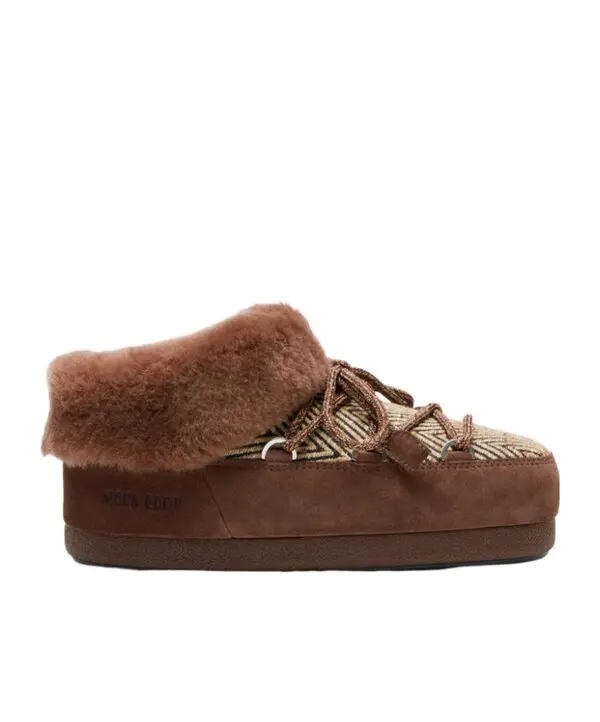 Moon Boot X Guest In Residence Faux Fur Mules - Cocoa