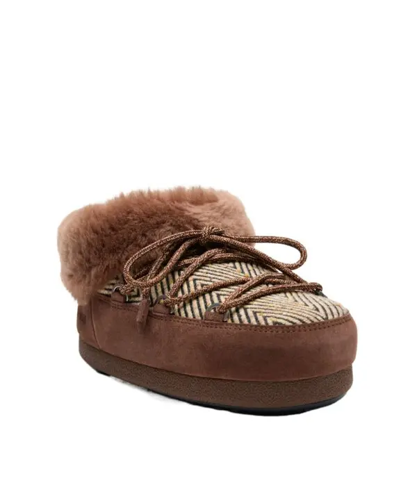 Moon Boot X Guest In Residence Faux Fur Mules - Cocoa