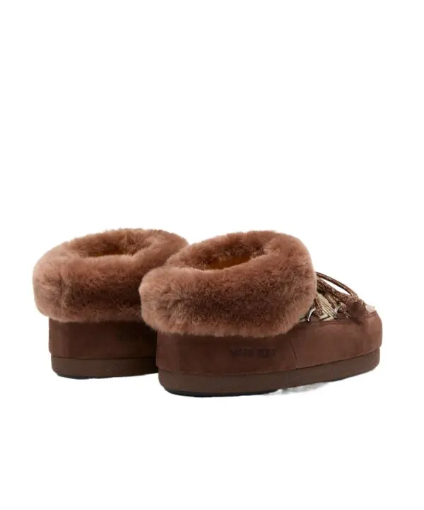 Moon Boot X Guest In Residence Faux Fur Mules - Cocoa