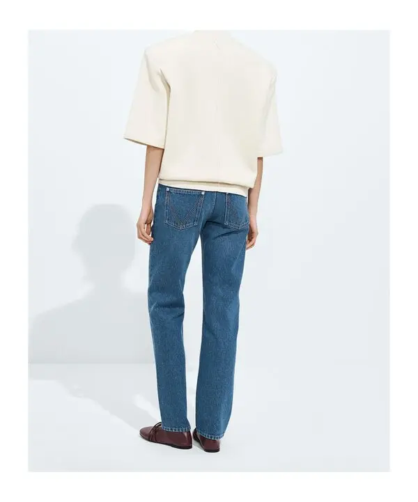 Bottega Veneta Medium Indigo Straight Leg Jeans