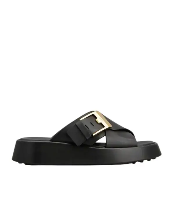 TOD'S Crossover Strap Platform Sandals