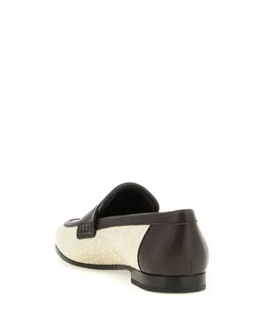 Brunello Cucinelli Raffia Loafers