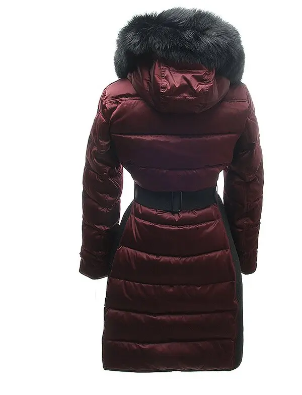 Burberry Quilted Down Hooded Jacket With Belt