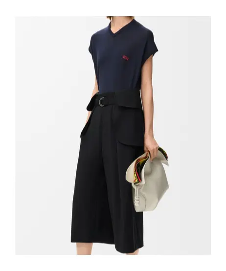 Loewe Cropped Wool Cargo Trousers
