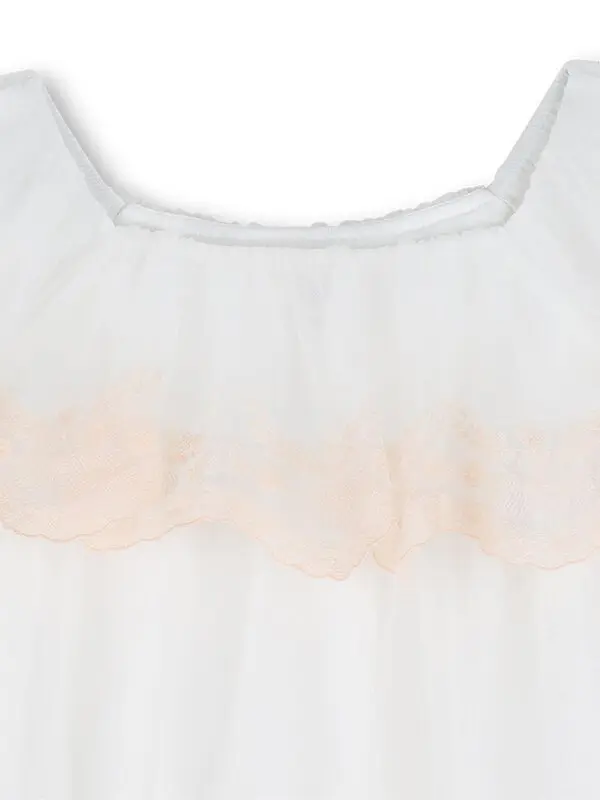 Chloé Ruffled Lace Top