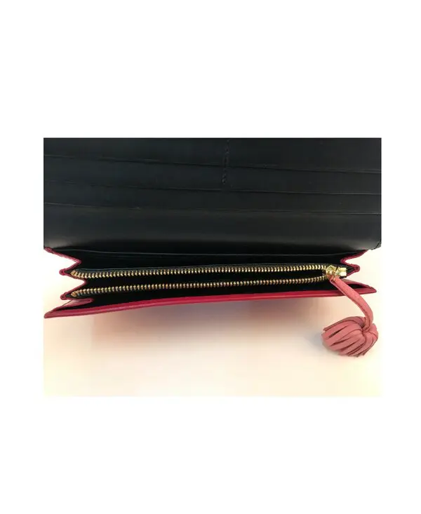 Loewe Zipper Wallet - Red