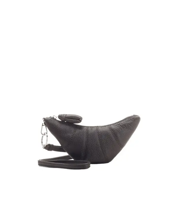 LEMAIRE Croissant Leather Coin Purse - Black