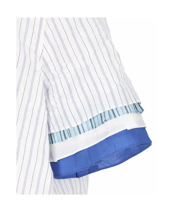 Loewe Striped Short-sleeve Shirt With Double L Embroidery