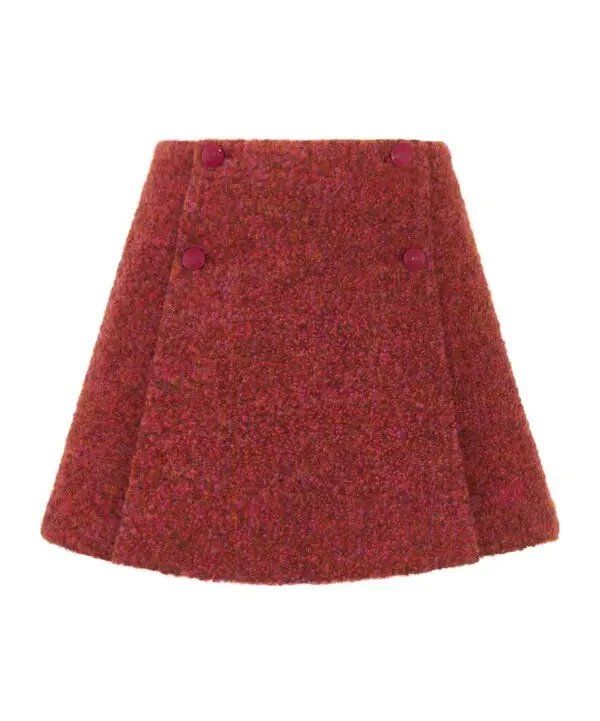 Dior A-line Mini Skirt With Cd Logo Buttons