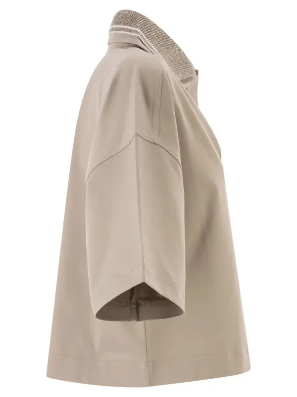 Brunello Cucinelli Couture Interlock Polo Shirt - Nude