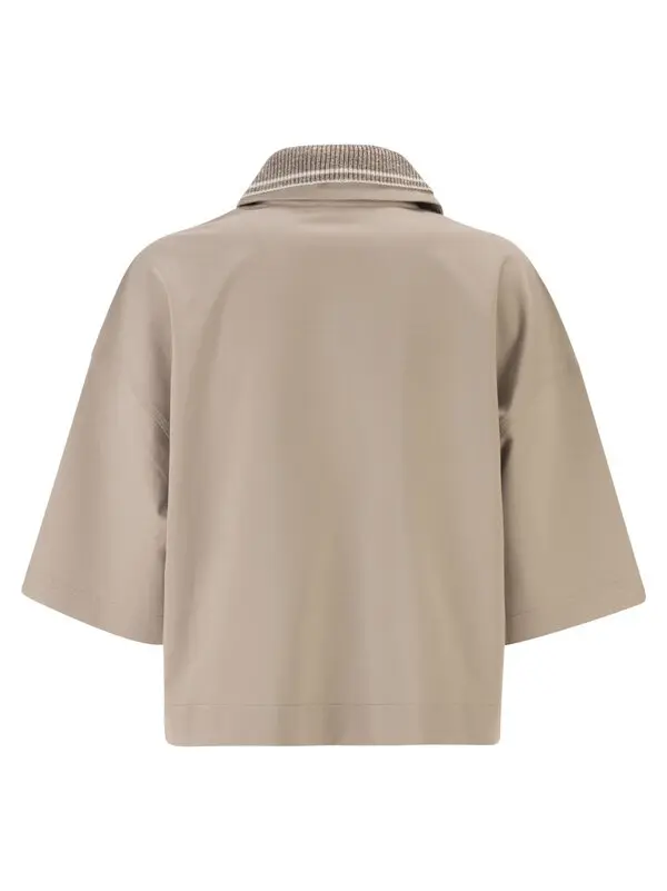 Brunello Cucinelli Couture Interlock Polo Shirt - Nude