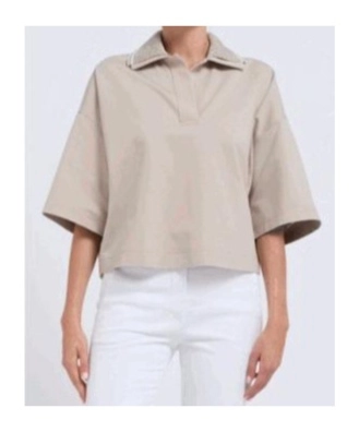 Brunello Cucinelli Couture Interlock Polo Shirt - Nude