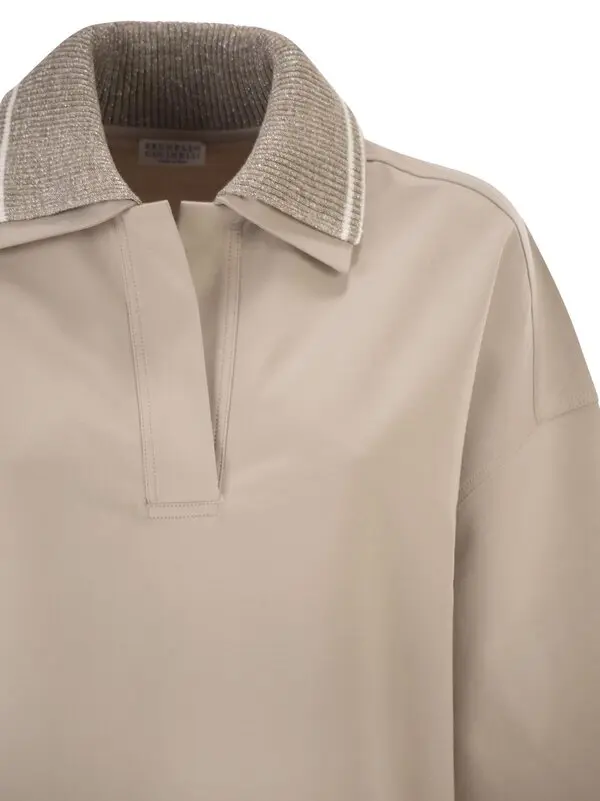 Brunello Cucinelli Couture Interlock Polo Shirt - Nude