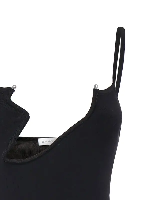 Christopher Esber Odessa Cut-out Knitted Bodysuit