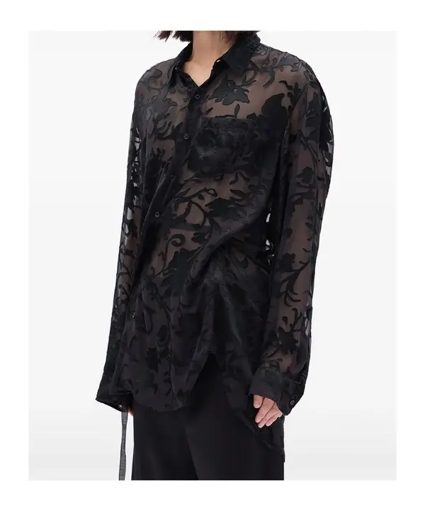 ANN DEMEULEMEESTER Mark Floral Pocket Shirt