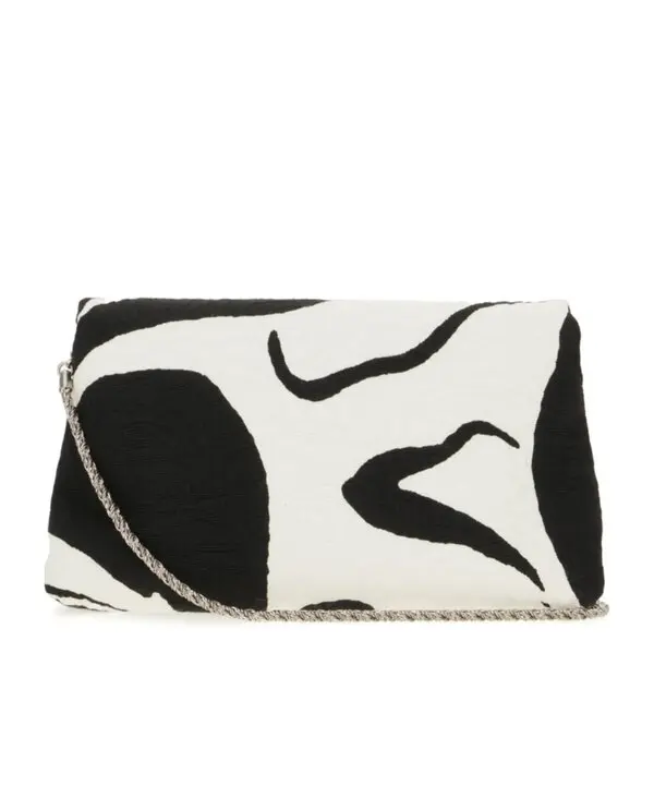 Dries Van Noten Two-tone Fabric Clutch