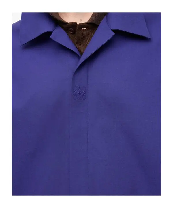 Loewe Short Sleeve Shirt In Cotton - Blue