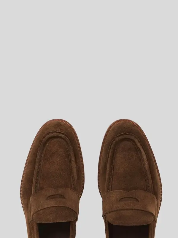 Etro Logo-embossed Loafers - Brown