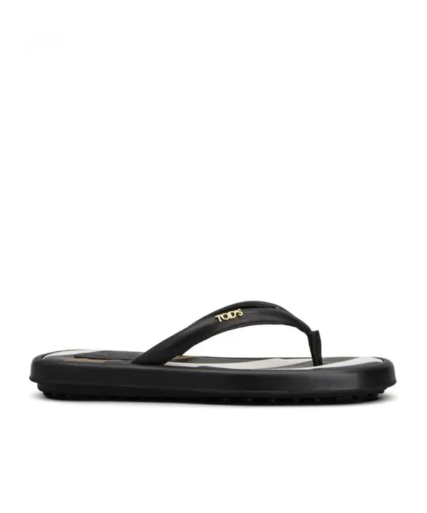 TOD'S Logo Flip-flops - Black