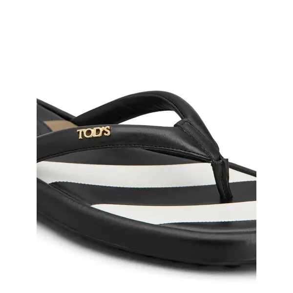 TOD'S Logo Flip-flops - Black