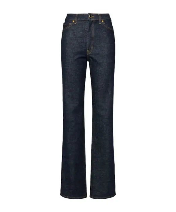 Khaite Danielle High-rise Straight Leg Jeans