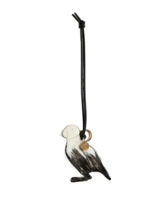 J.W.ANDERSON Jw Anderson Logo Detailed Puffin Charm - Black