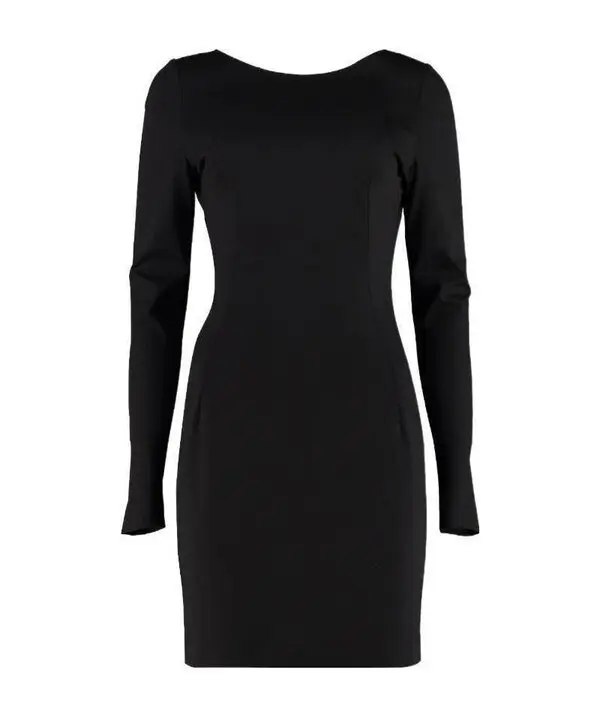 Dolce & Gabbana Open Back Long Sleeve Dress