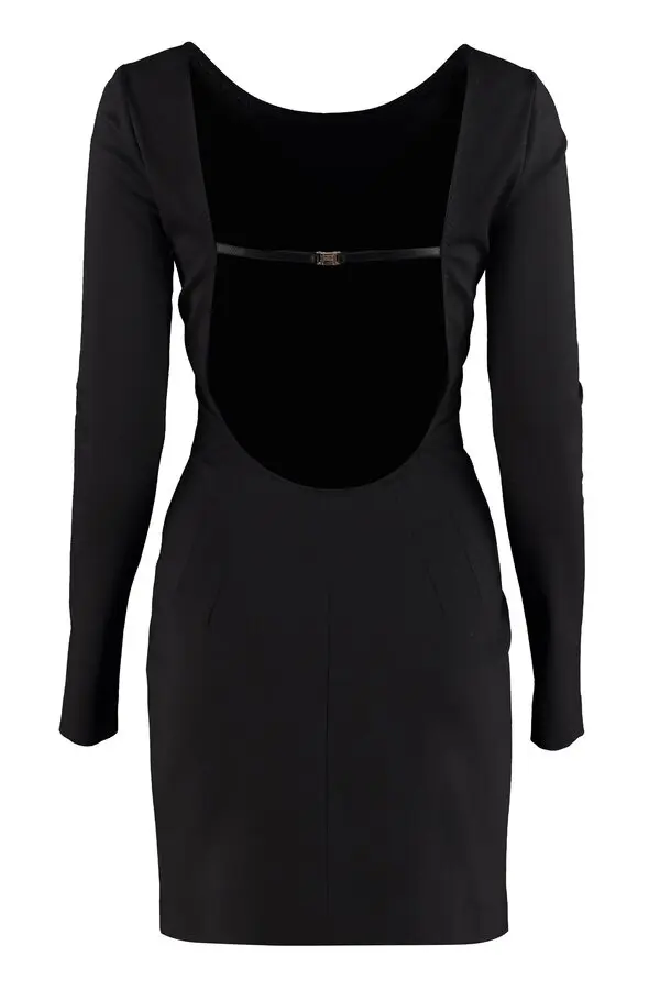 Dolce & Gabbana Open Back Long Sleeve Dress