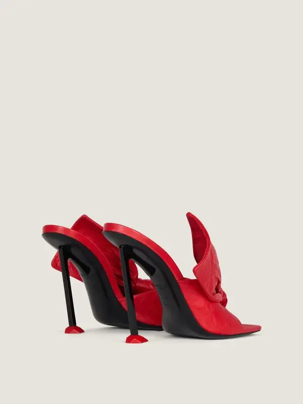 Givenchy Nappa Leather Heeled Mules With Bow Detailing