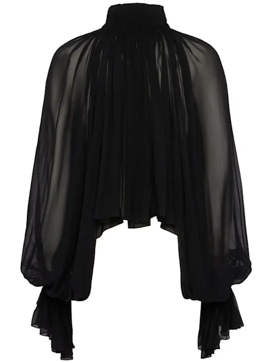Khaite Durer Ruffled Silk Shirt