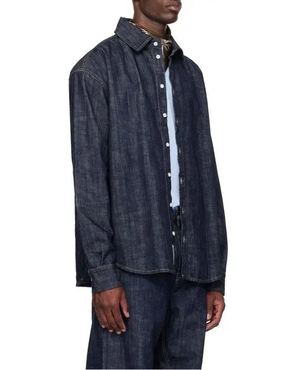 Jacquemus Simon Denim Shirt - Black