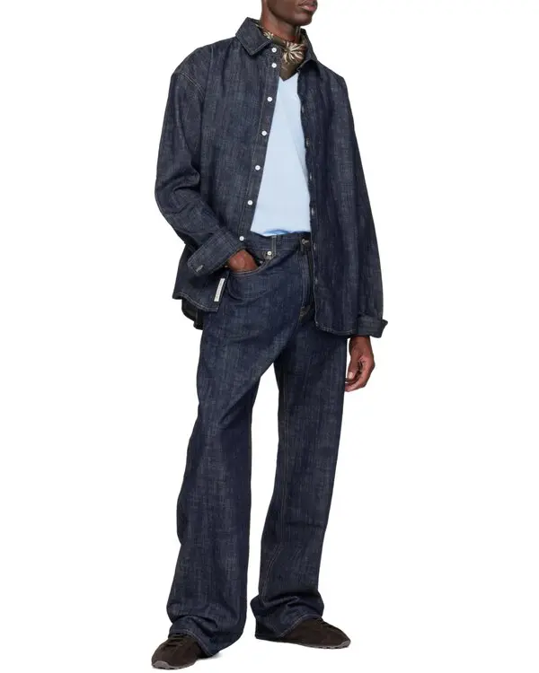 Jacquemus Simon Denim Shirt - Black
