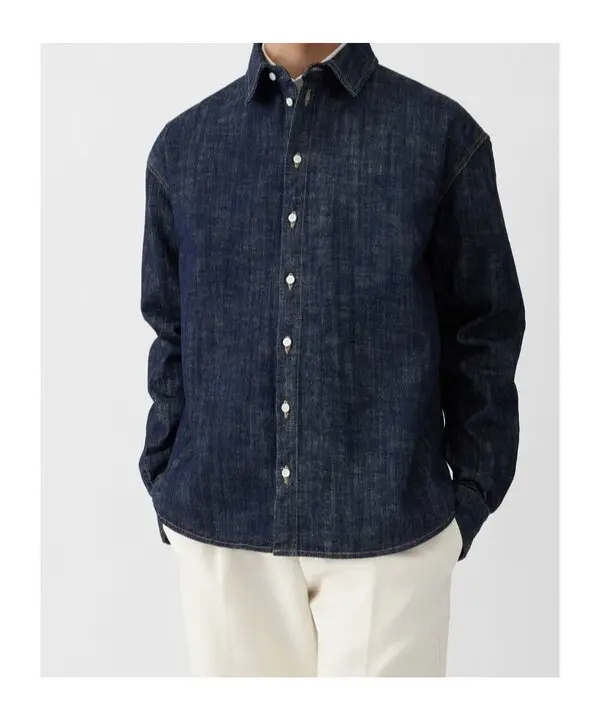 Jacquemus Simon Denim Shirt - Black