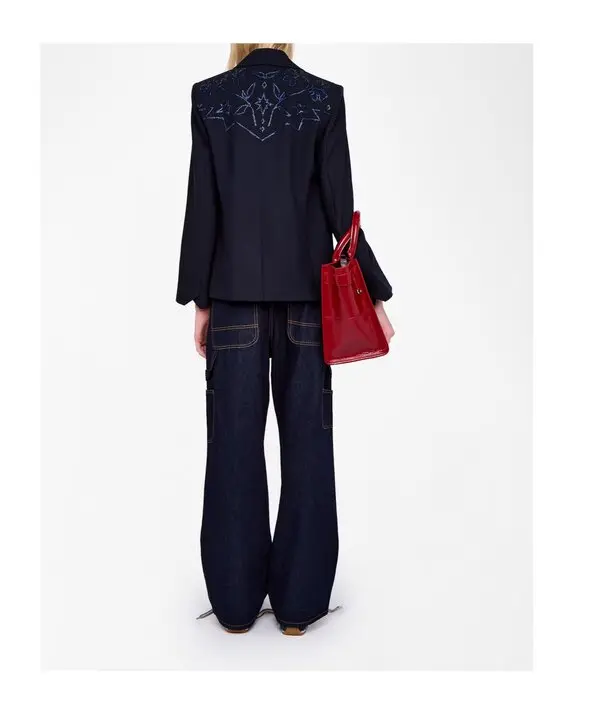 Zadig&Voltaire Vavy Rhinestone-embellished Blazer - Ink