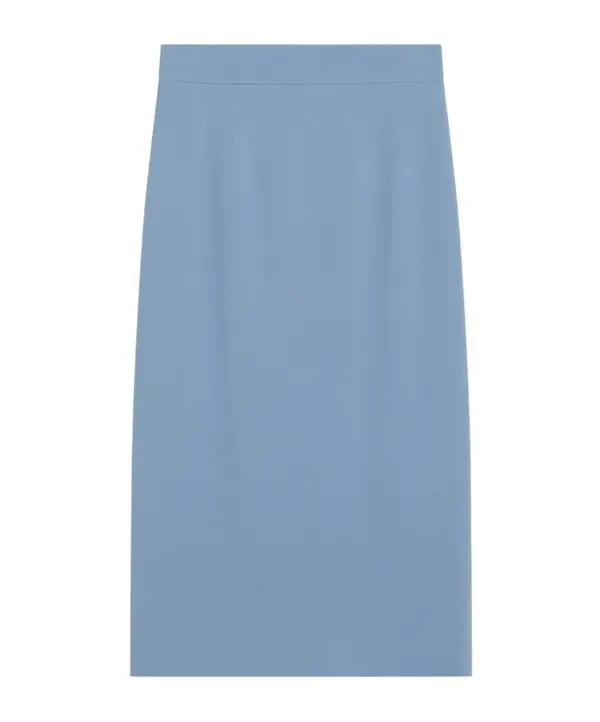 Dolce & Gabbana High-waisted Midi Skirt With Back Slit