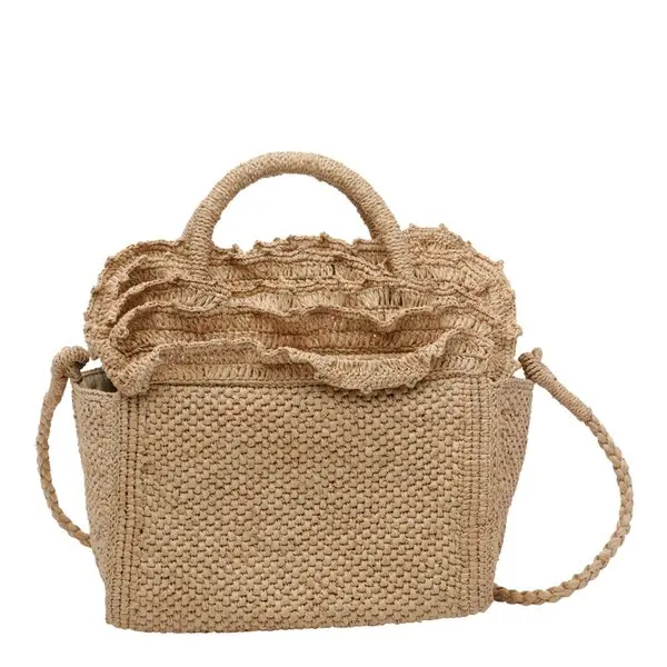 IBELIV Laguna Raffia Shoulder Bag - Brown
