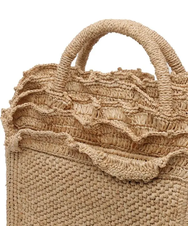 IBELIV Laguna Raffia Shoulder Bag - Brown