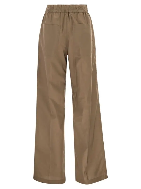 Brunello Cucinelli Pleated Wide-leg Trousers - Brown
