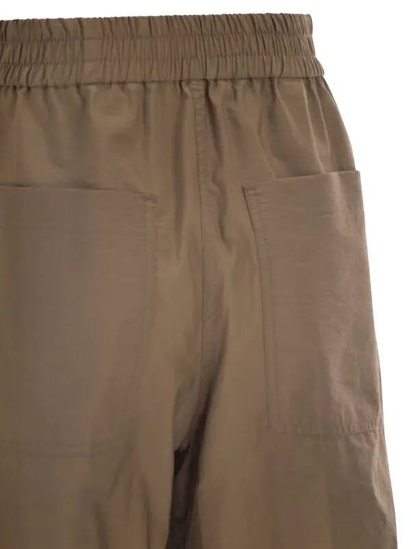 Brunello Cucinelli Pleated Wide-leg Trousers - Brown