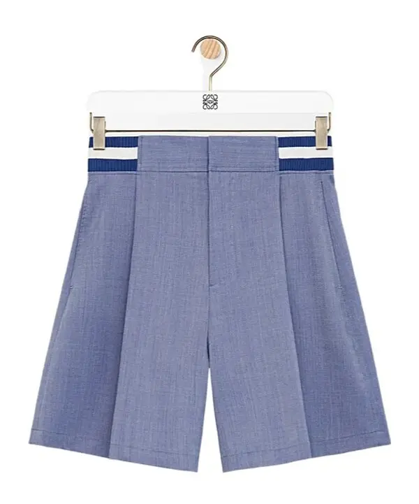 Loewe Logo Detailed Pleated Shorts