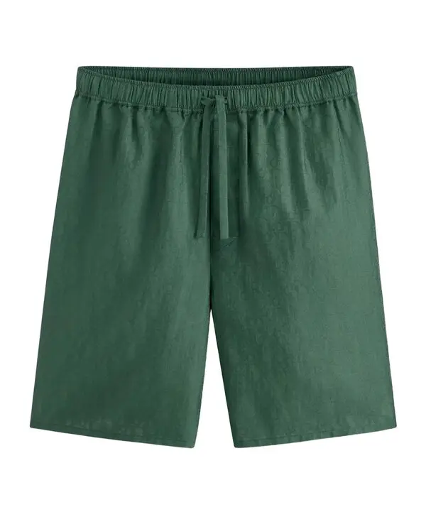 Dior Oblique Jacquard Drawstring Shorts - Green