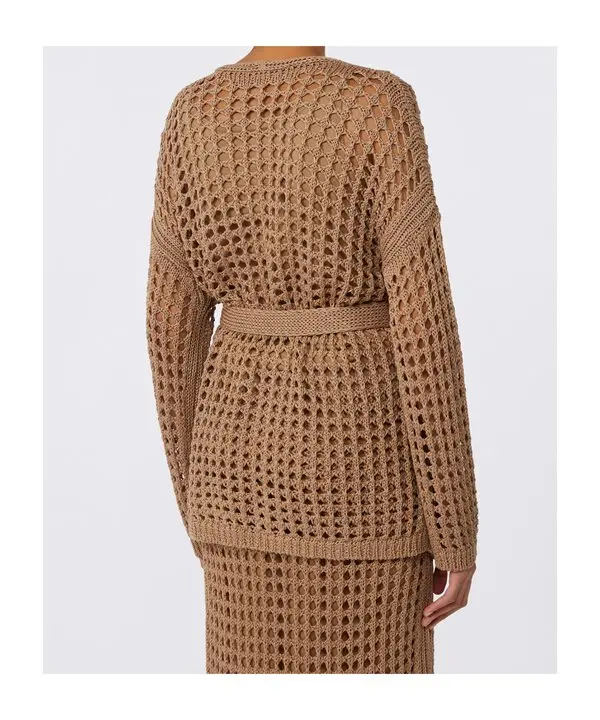 Max Mara Gelo Open-knit Cardigan