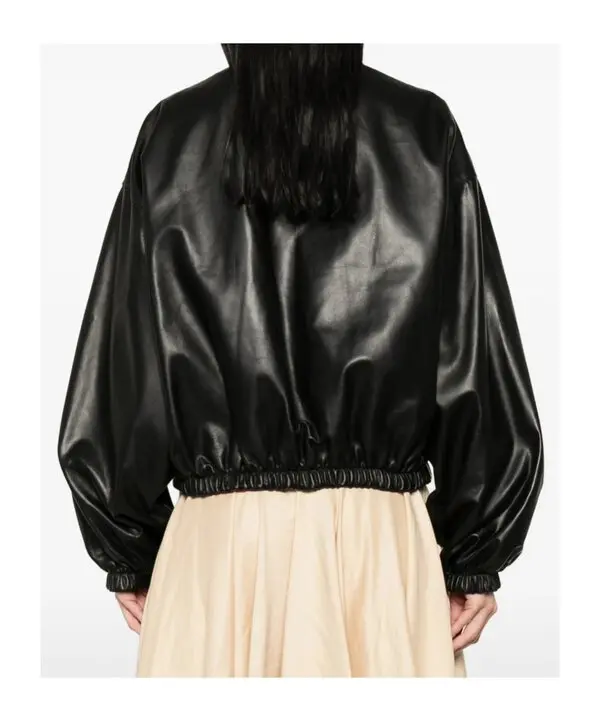Balenciaga Reversible Zip-up Leather Jacket With Checked Wool Lining - Black
