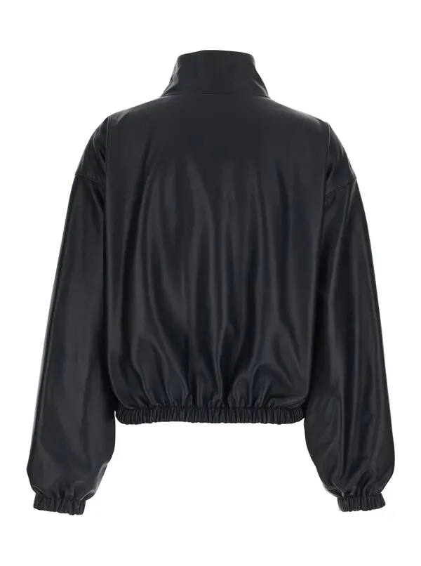 Balenciaga Reversible Zip-up Leather Jacket With Checked Wool Lining