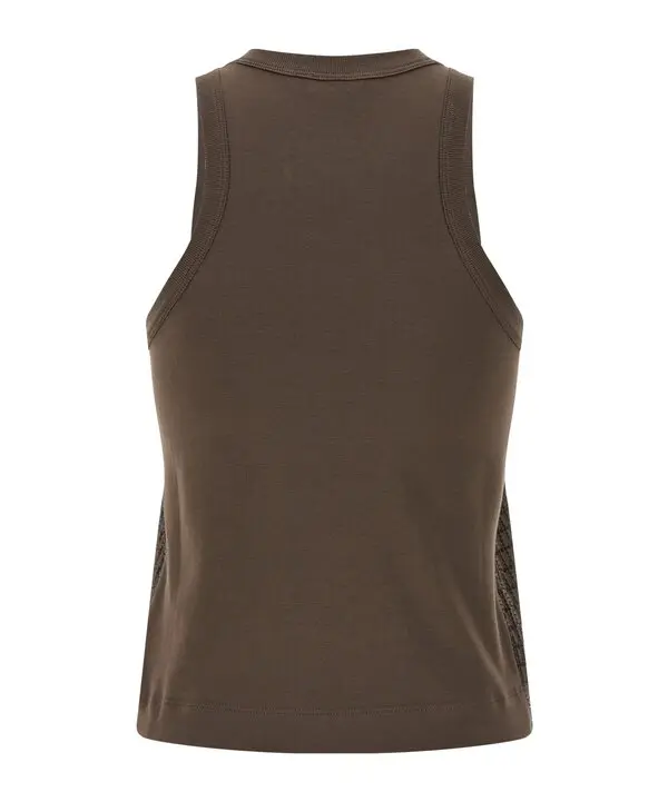 Brunello Cucinelli Embellished Crewneck Sleeveless Top